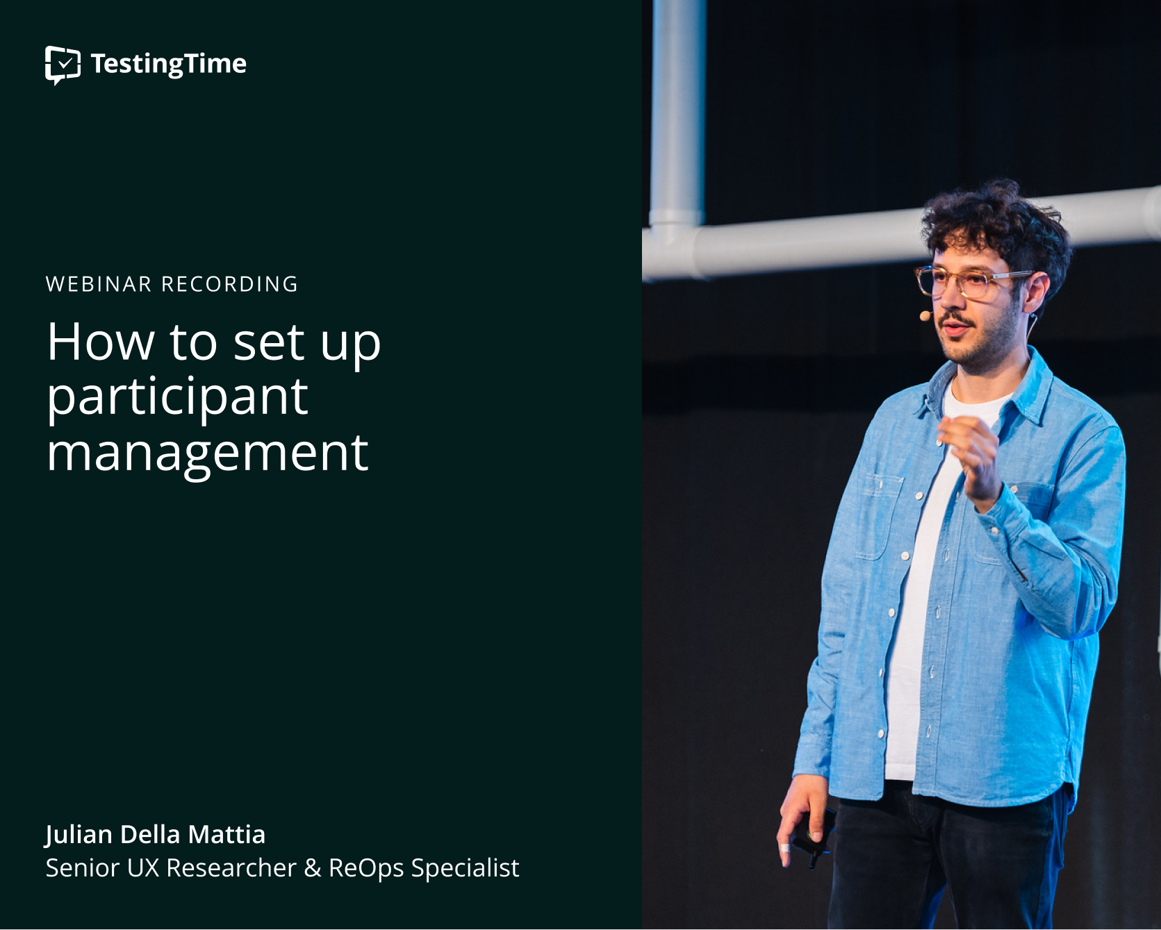How to set up participant management | TestingTime